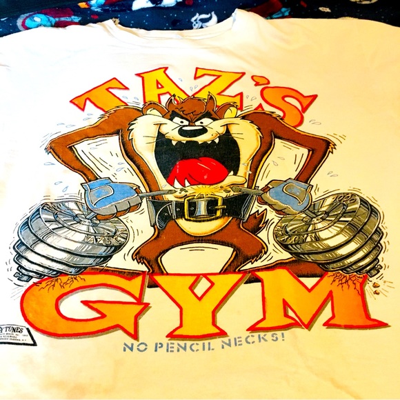 Fruit of the Loom | Shirts | Looney Tunes Tazs Gym Vintage 988 Tshirt ...